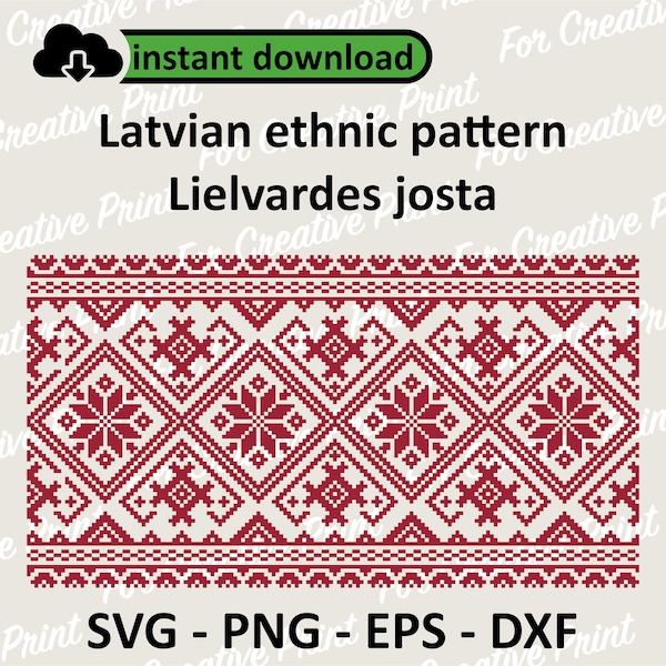 Latvian Patterned Mittens - Etsy