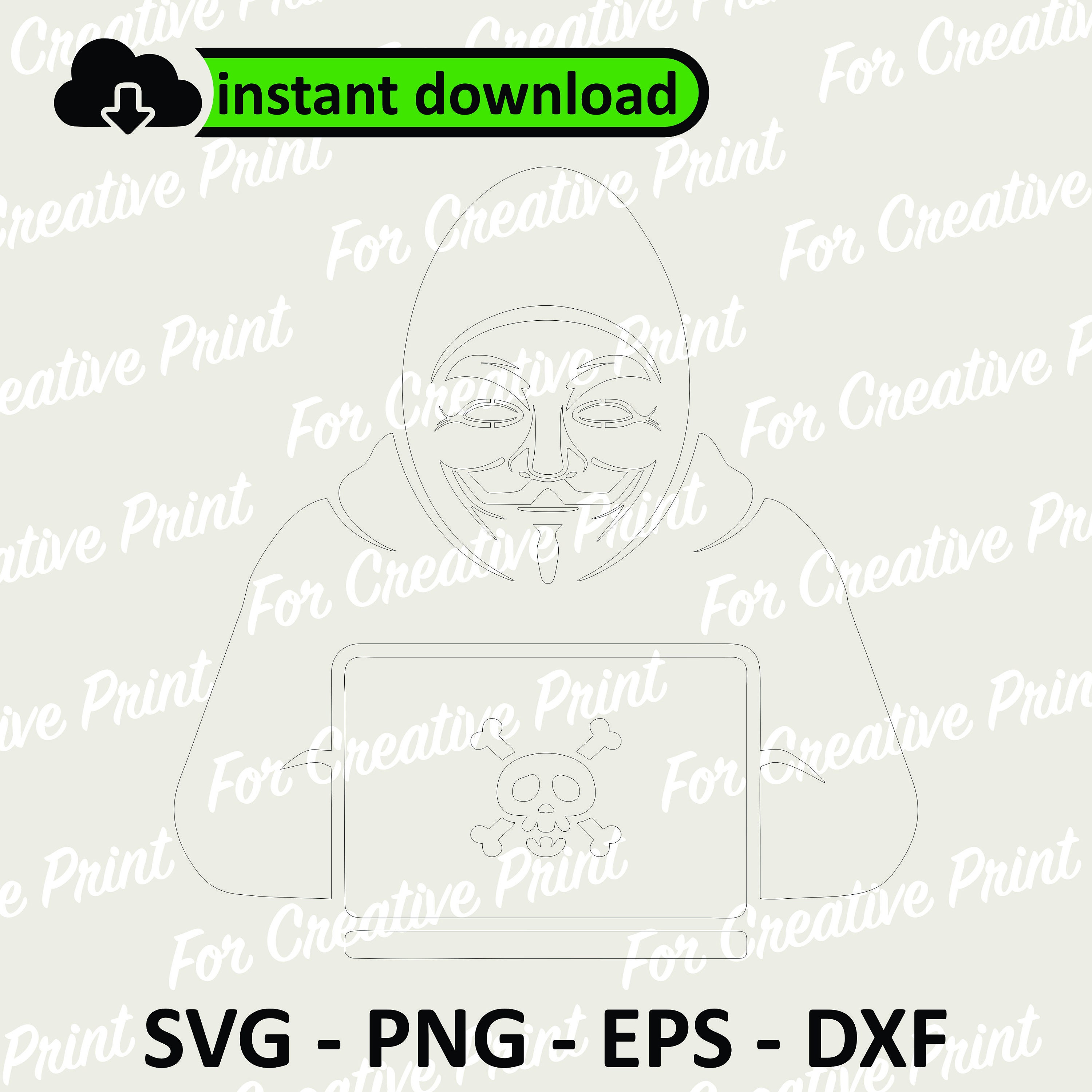 Hacker SVG Png, Incognito Mode, Clickbait, Cricut Cut Files Clip Art ...