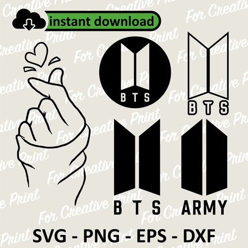 BTS Logo Bundle Svg Png Eps Dxf Cricut File Png SVG EPS - Etsy