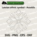 Latvian Folk Sign Auseklis SVG, Auseklis PNG, Cricut File, Ethnic ...