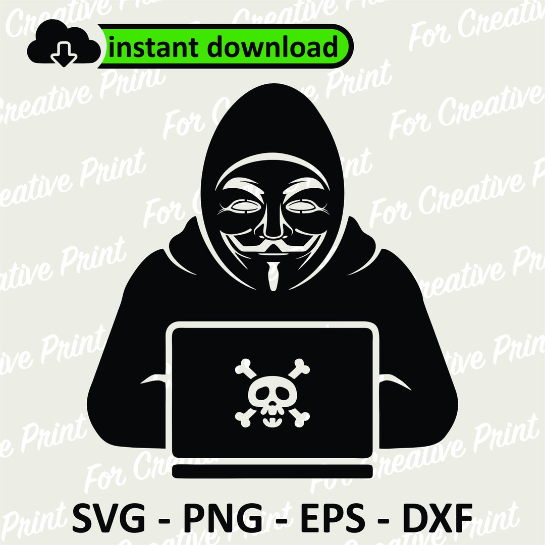 Hacker SVG Png, Incognito Mode, Clickbait, Cricut Cut Files Clip Art ...