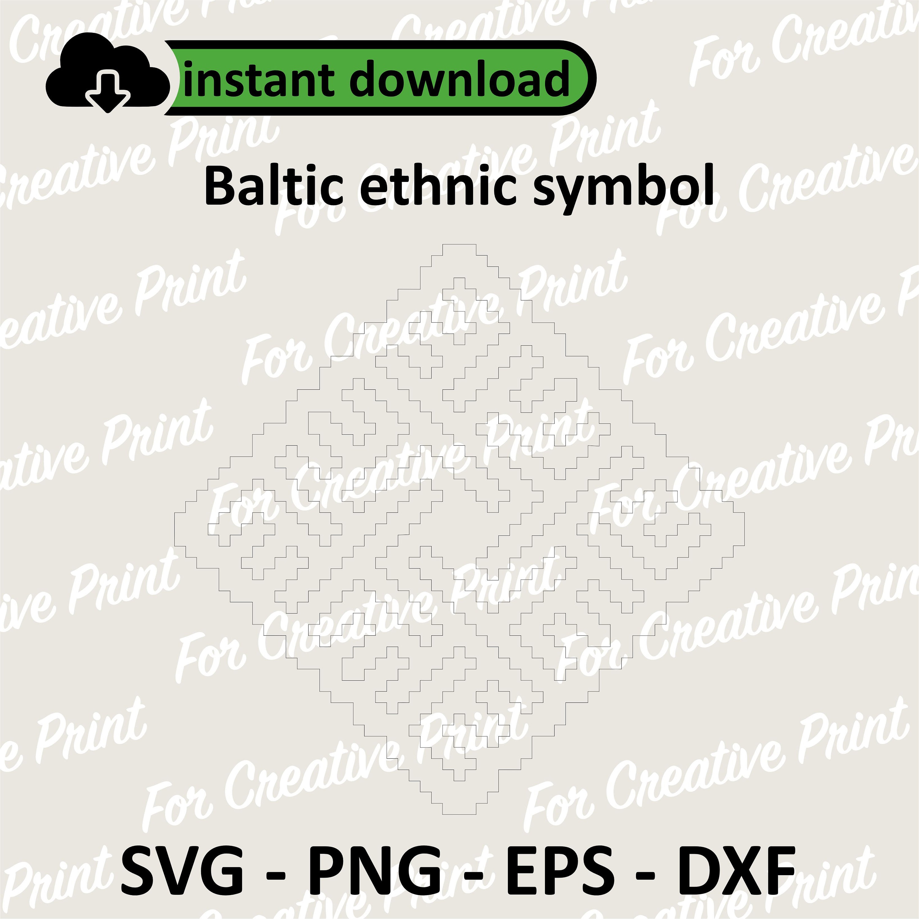 Baltic Ethnic Symbol, Latvian Folk Sign (digital Download) - Etsy