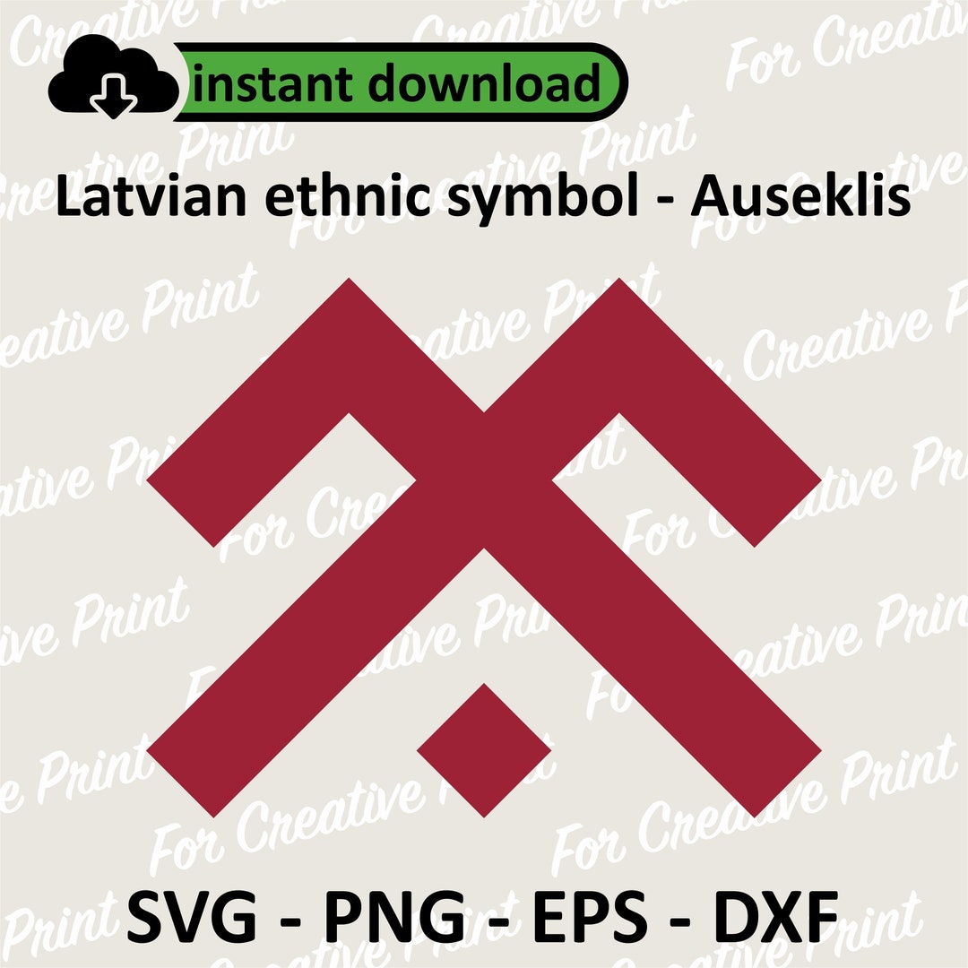 Jumis Latvian Folk Sign, Latvija, Cricut File, Latvia Png EPS SVG ...