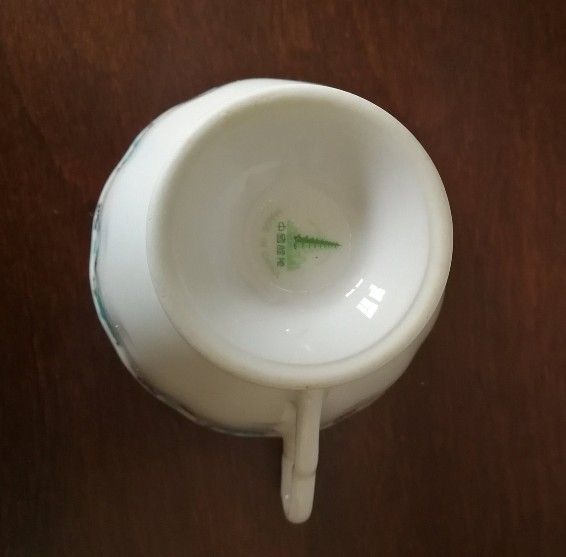 Vintage Chinese Liling Bone China Teacup and Saucer Set (2) With Flora ...