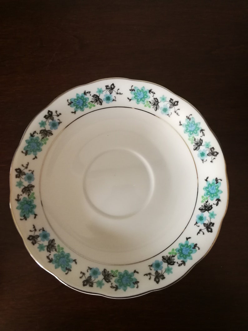 Vintage Chinese Liling Bone China Teacup and Saucer Set (2) With Flora ...