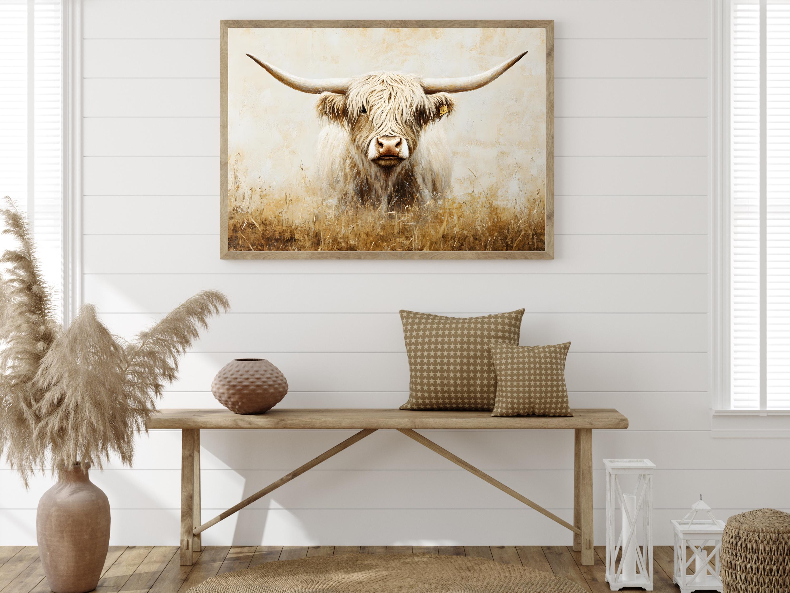 Highland Cow Poster: Elegant Wall Art, Premium Museum-grade Print ...