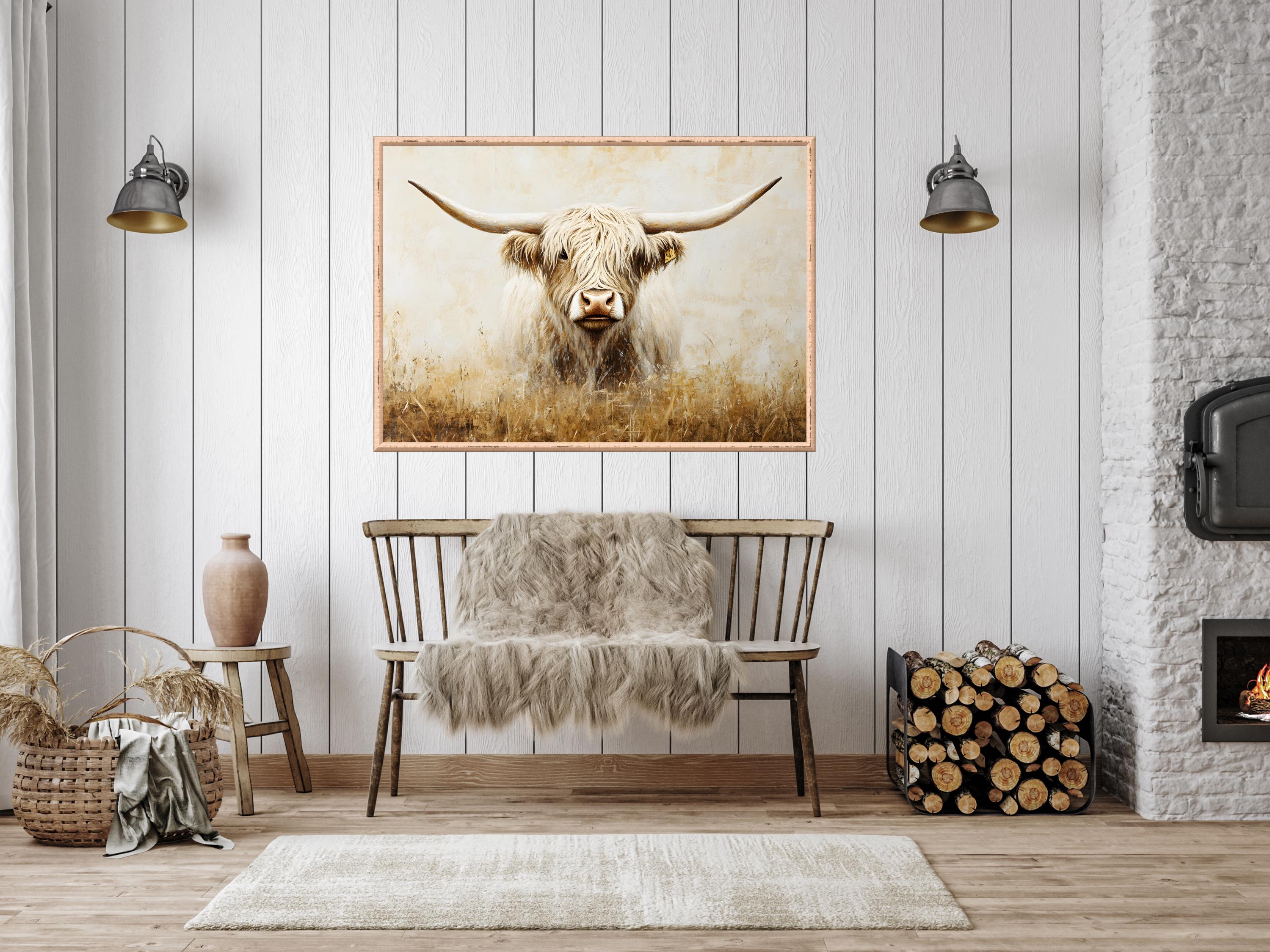 Highland Cow Poster: Elegant Wall Art, Premium Museum-grade Print ...