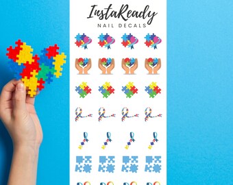 Autism Nail Decals - Etsy