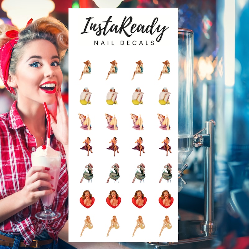 Waterslide Decal Pinup - Etsy