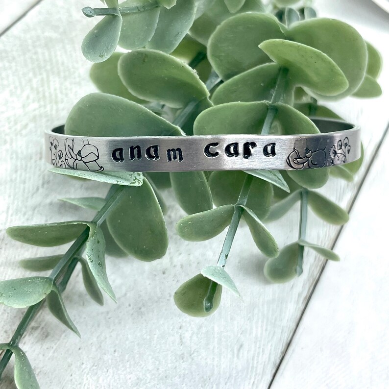 Anam Cara Bracelet | Gaelic Soul Mate | Slim Cuff | Handmade, Hand ...