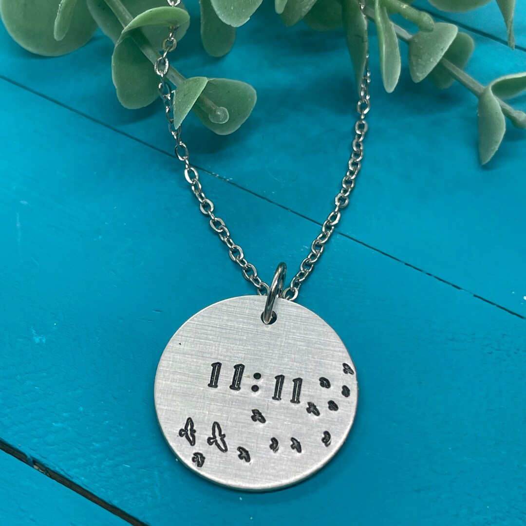 11:11 Birds Necklace | Angel Number Jewelry | 1111 Necklace | 1111 ...