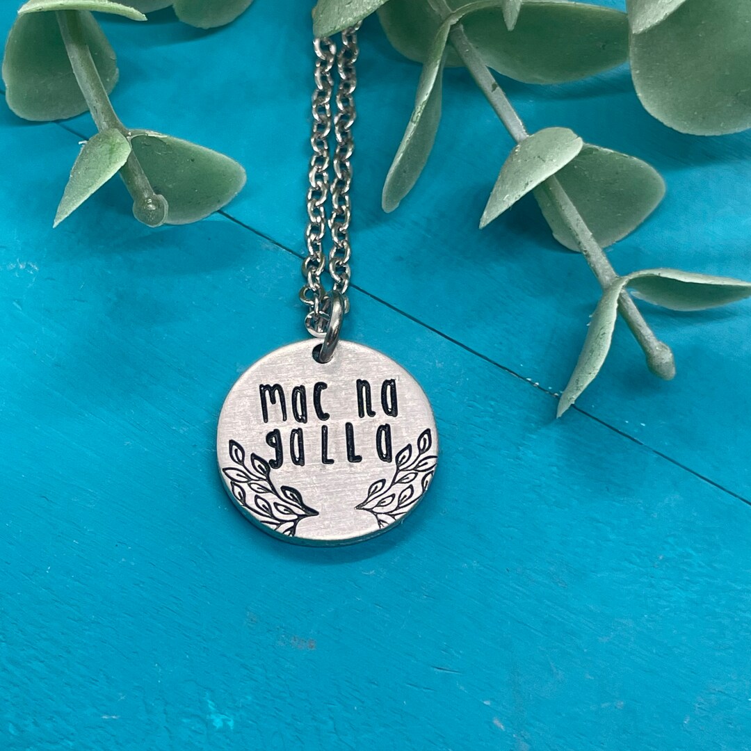 Gaelic Necklace | Mac Na Galla - Son of a B*tch | Handmade, Hand ...