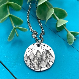 Deep Forest Necklace | Simple Nature Lover Gift | Unique Handmade, Hand ...