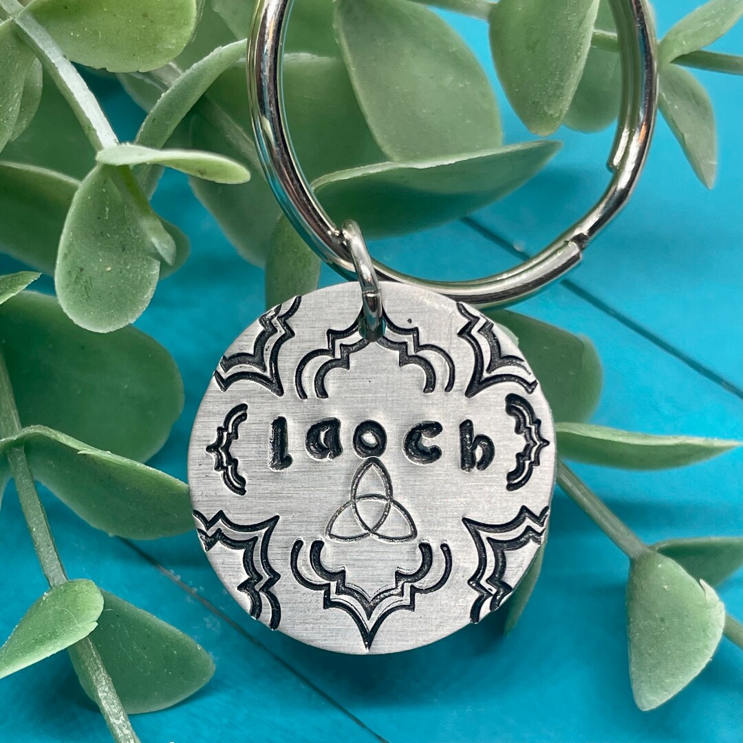 Gaelic Warrior Keychain | Scottish Triquetra Pendant - Laoch | Handmade ...