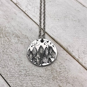Deep Forest Necklace | Simple Nature Lover Gift | Unique Handmade, Hand ...