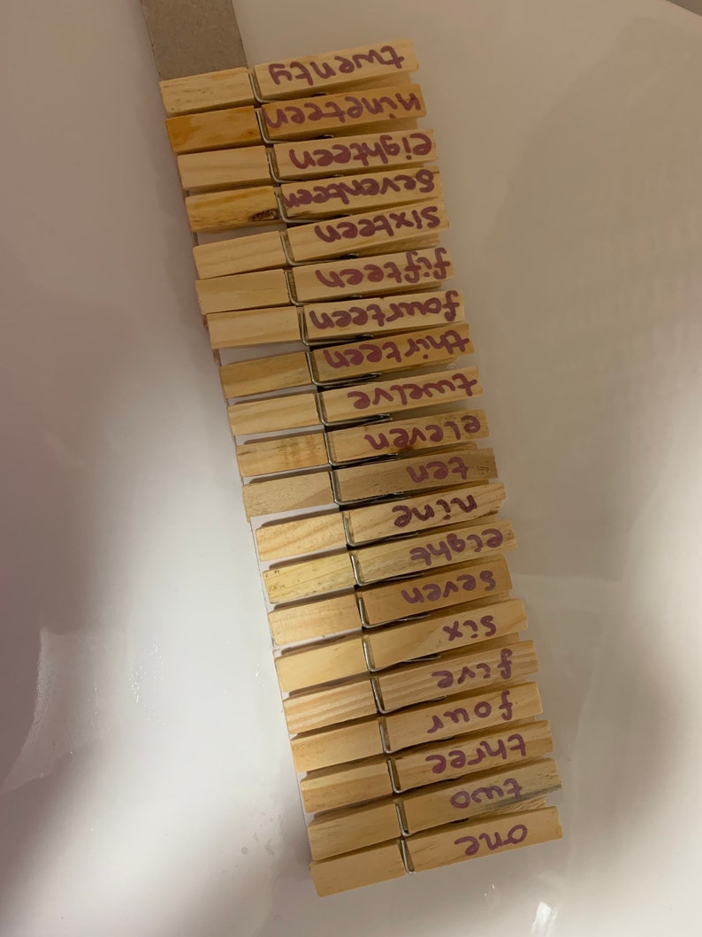 Number Pegs - Etsy