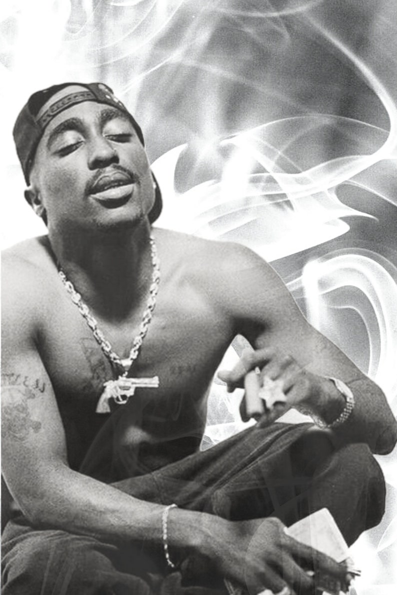 Tupac Digital Print, Wall Art, Wall Decor, Hip Hop Legend - Etsy