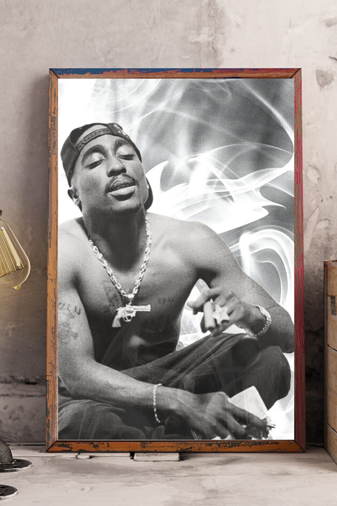 Tupac Digital Print, Wall Art, Wall Decor, Hip Hop Legend - Etsy