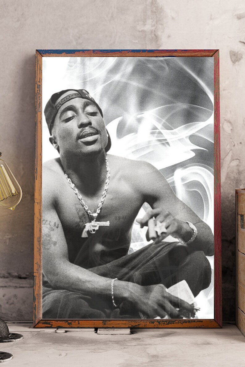 Tupac Digital Print, Wall Art, Wall Decor, Hip Hop Legend - Etsy