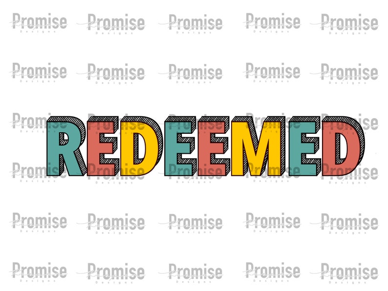 Redeemed Png Jpeg Christian Designs Sublimation Png T-shirt - Etsy