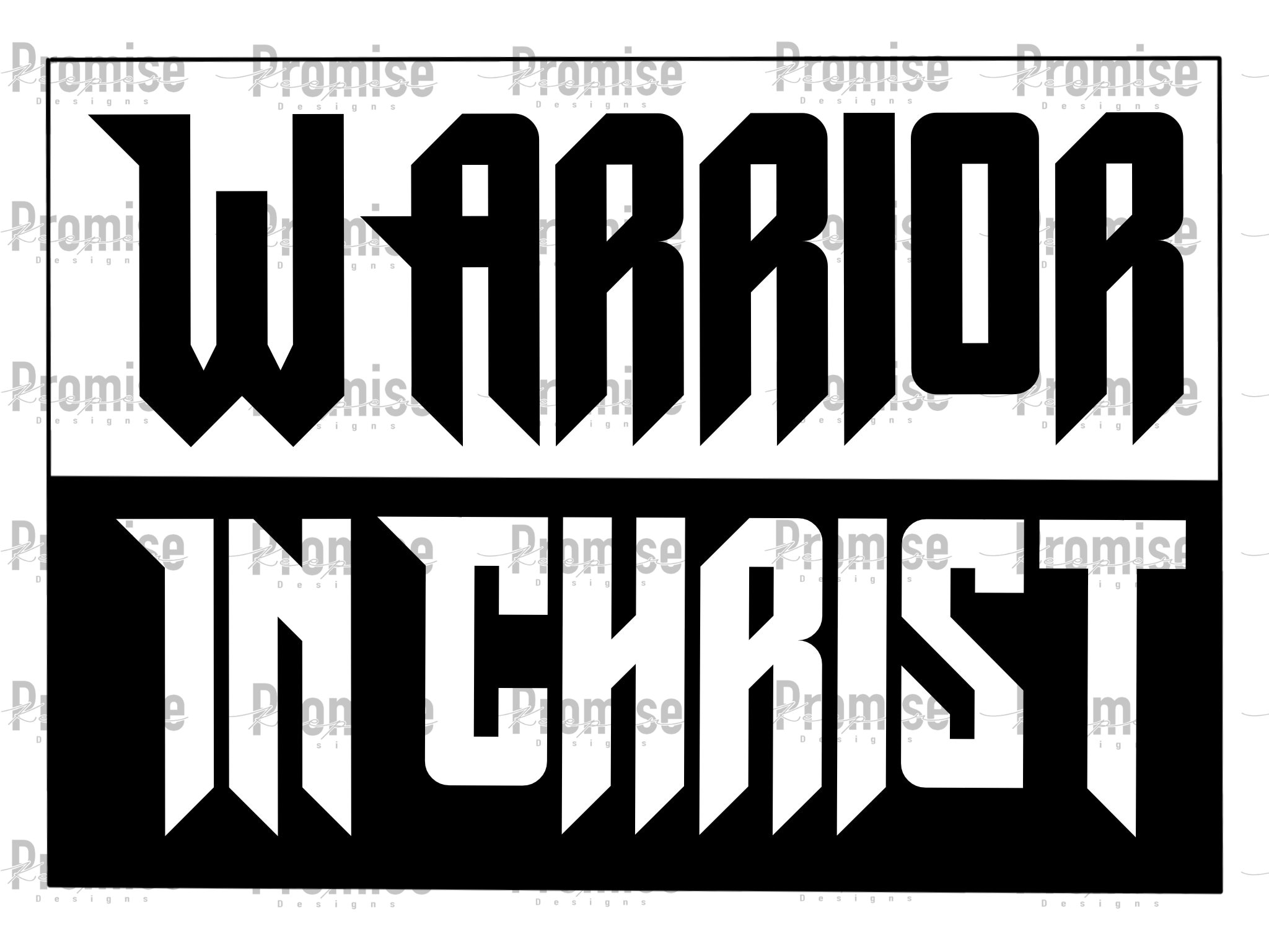 Warrior in Christ Png Jpeg, Christian T-shirt Designs, Sublimation Png ...