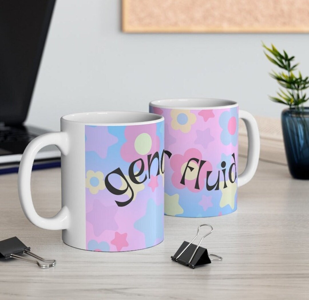 Gender Fluid Mug: Funny LGBTQ Retro Style Coffee Cup - Etsy