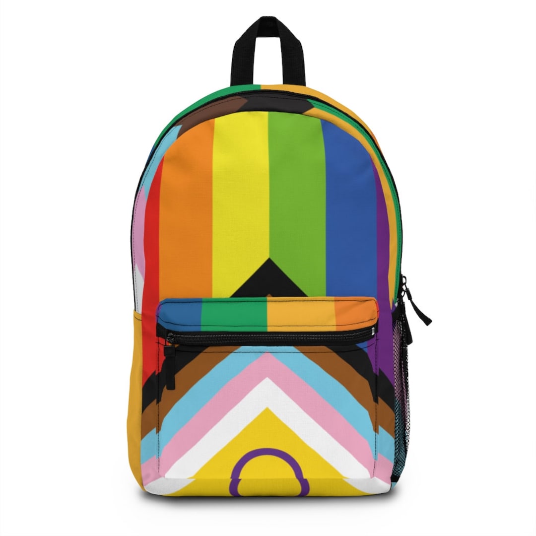 Progress Pride Flag Backpack: Inclusive LGBT Design - Etsy