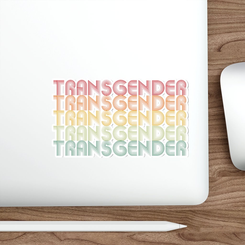 Transgender retro sticker waterproof trans rights LGBT sticker trans ...