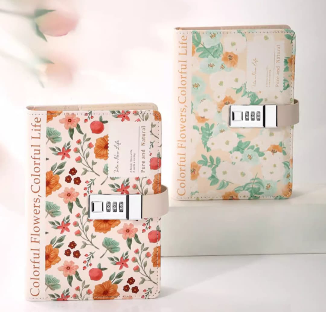 Journal With Lock, Refillable PU Leather Journal,b6 Secret Personal ...