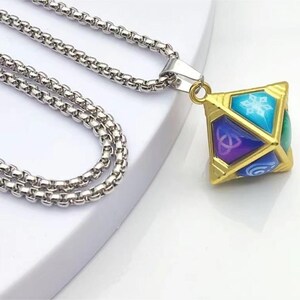 Genius Invokation TCG Dice Set, Handmade 8 Pcs Rhombic Solid Polyhedral ...