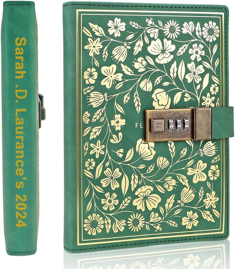 Locked Diary,journal With Lock for Women Leather Notebook ,password ...