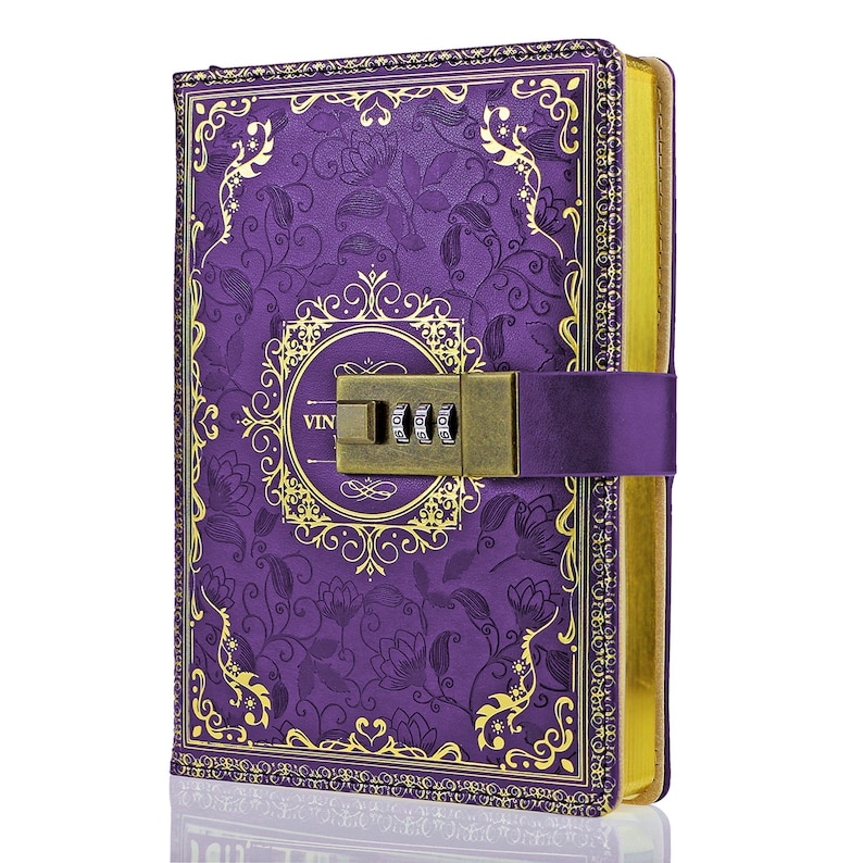 Lock Diarywriting Journal With Lock for Women Leather - Etsy