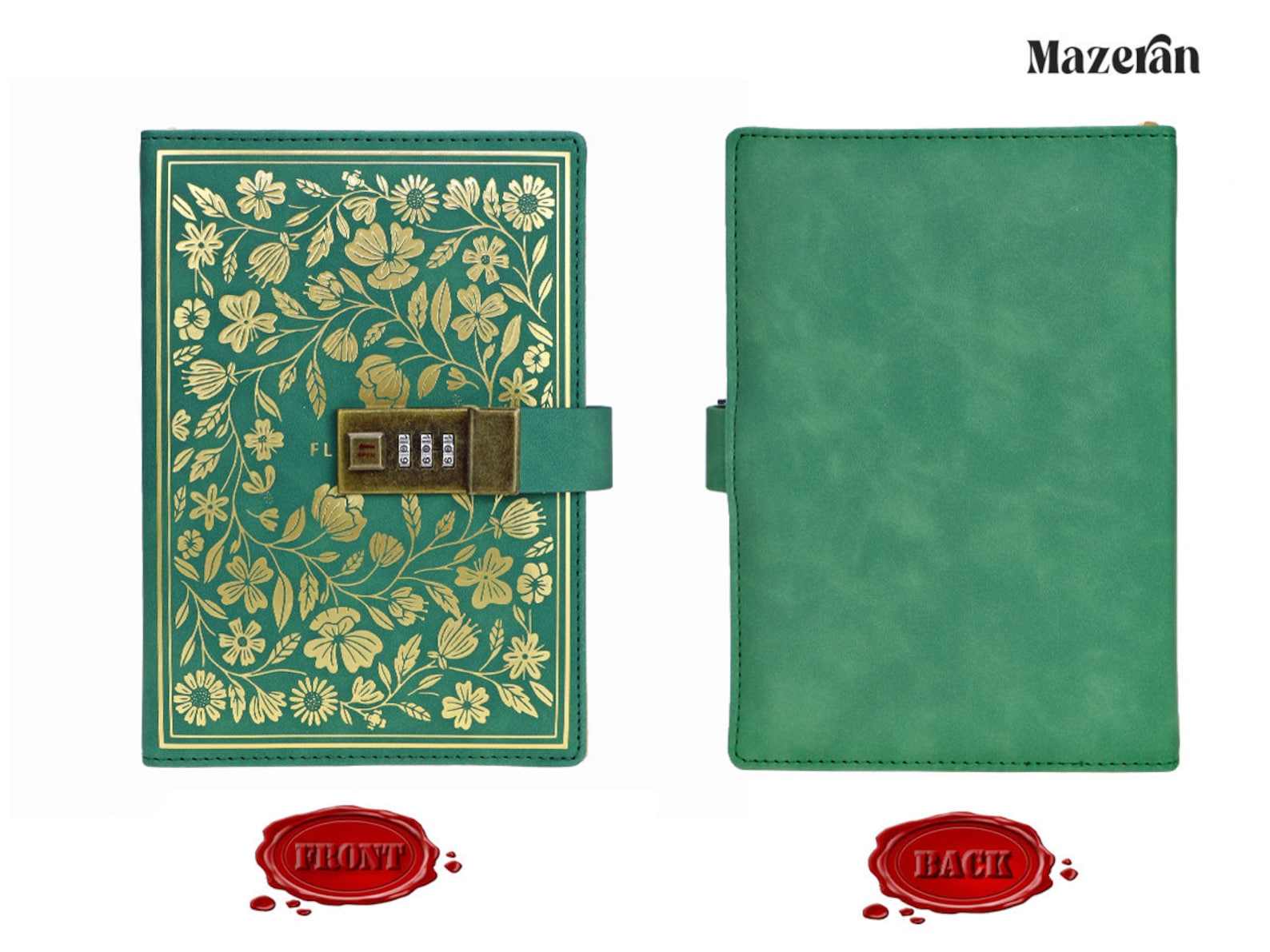 Locked Diary,journal With Lock for Women Leather Notebook ,password ...