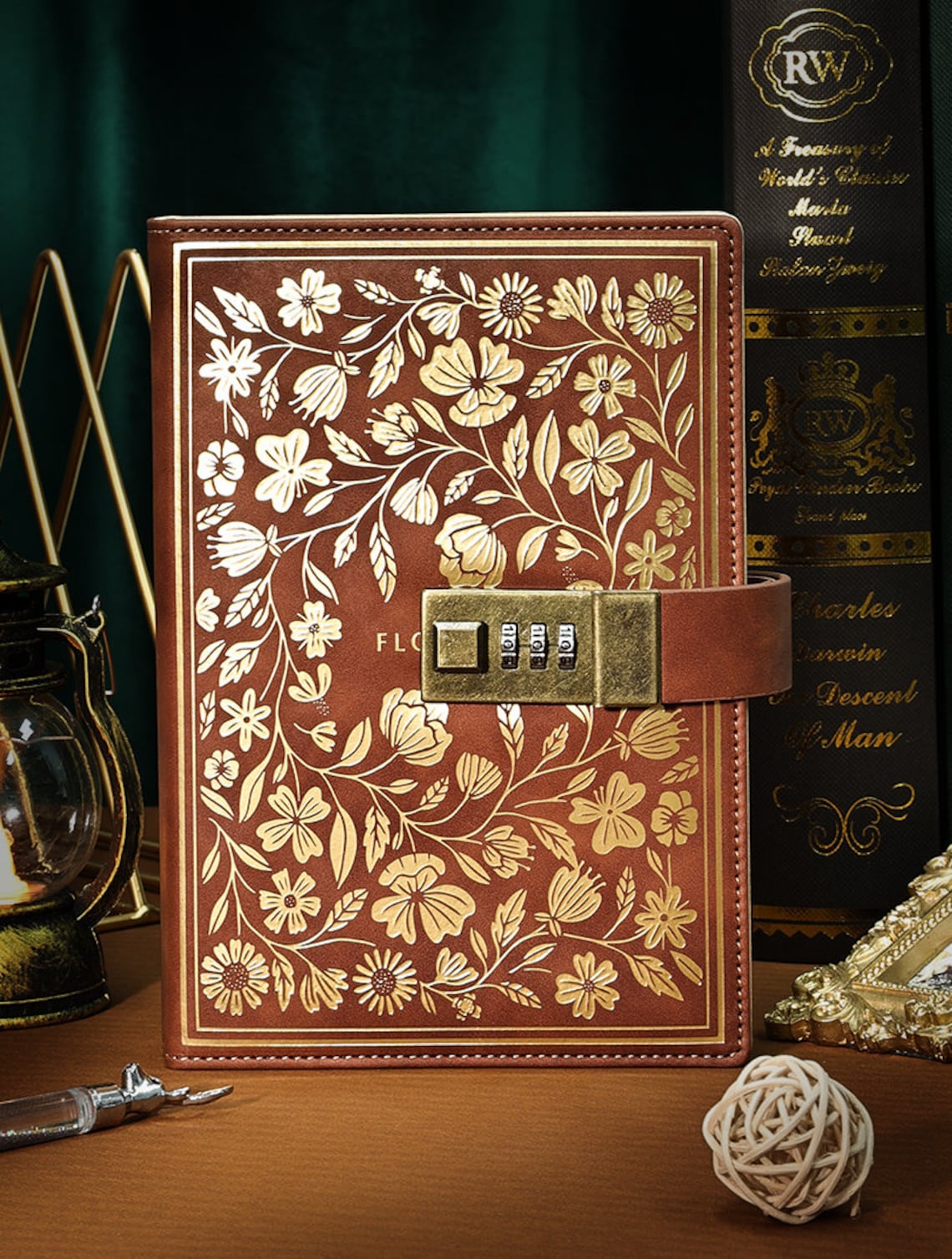 Locked Diaryjournal With Lock for Women Leather Notebook - Etsy