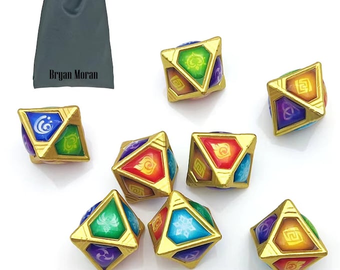 Genshin Genius Invokation Dice Set - Etsy