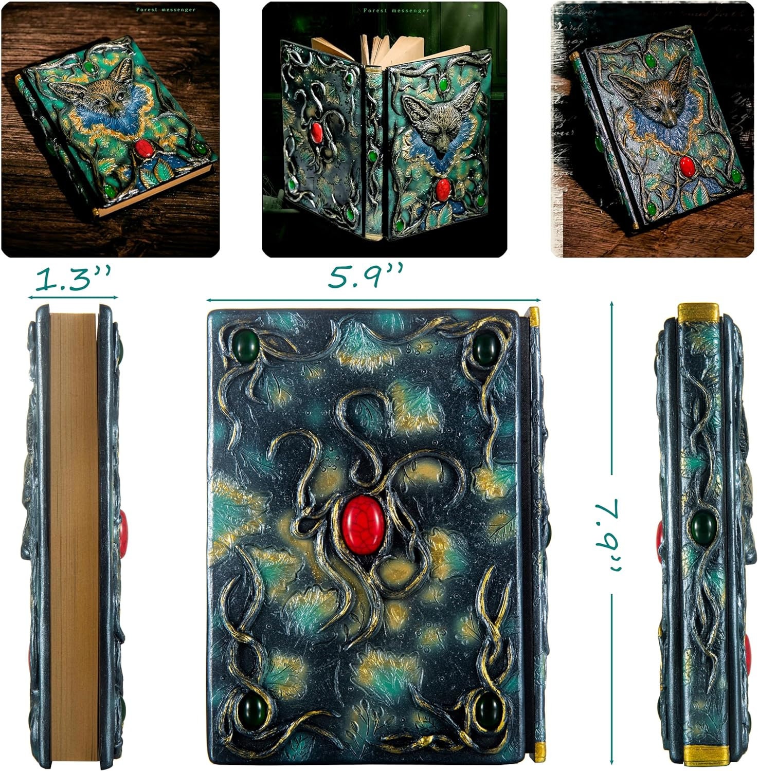 3D Embossed Journal,resin Engraving Writing Notebook,,hardcover Travel ...