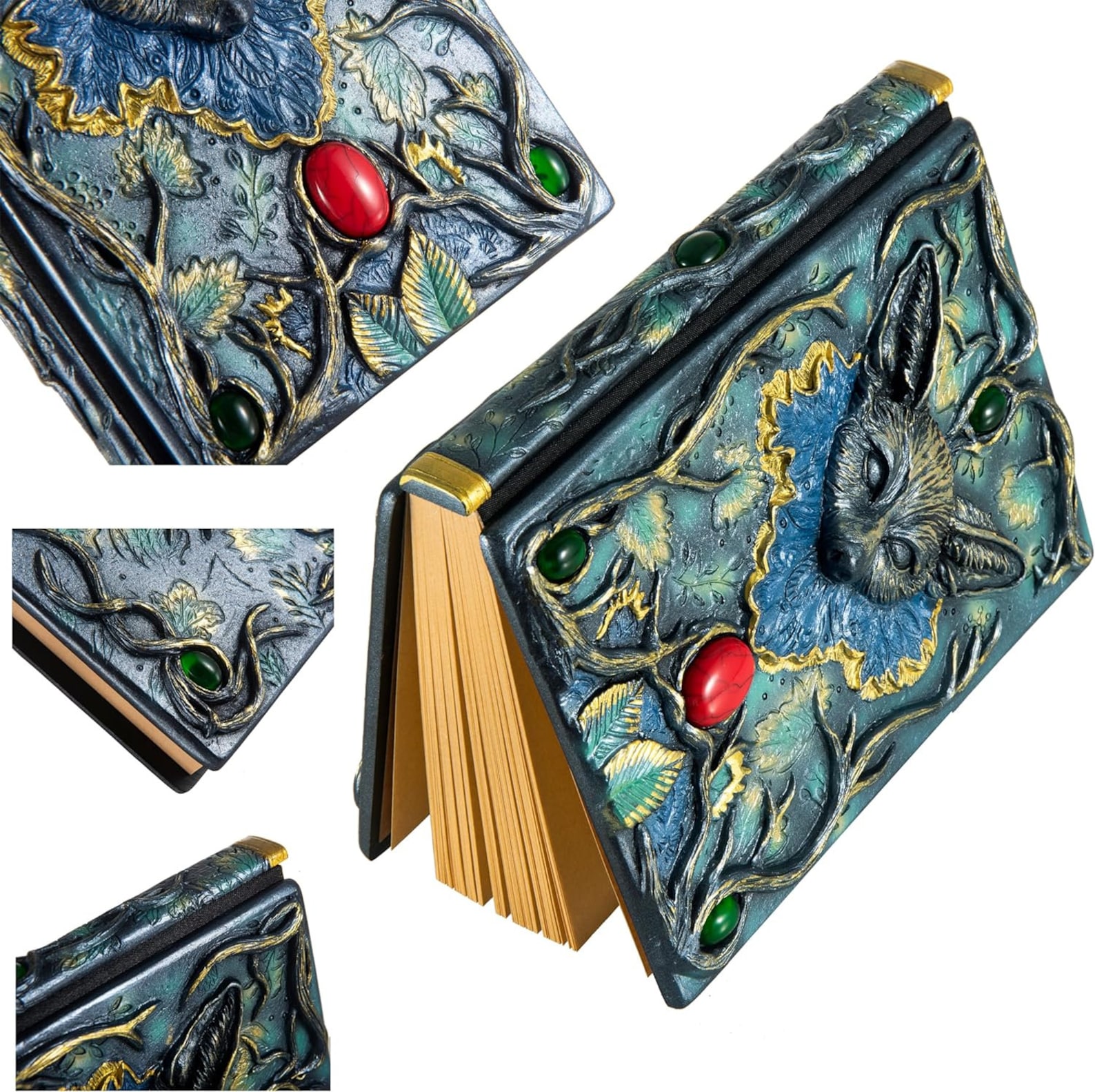 3D Embossed Journal,resin Engraving Writing Notebook,,hardcover Travel ...