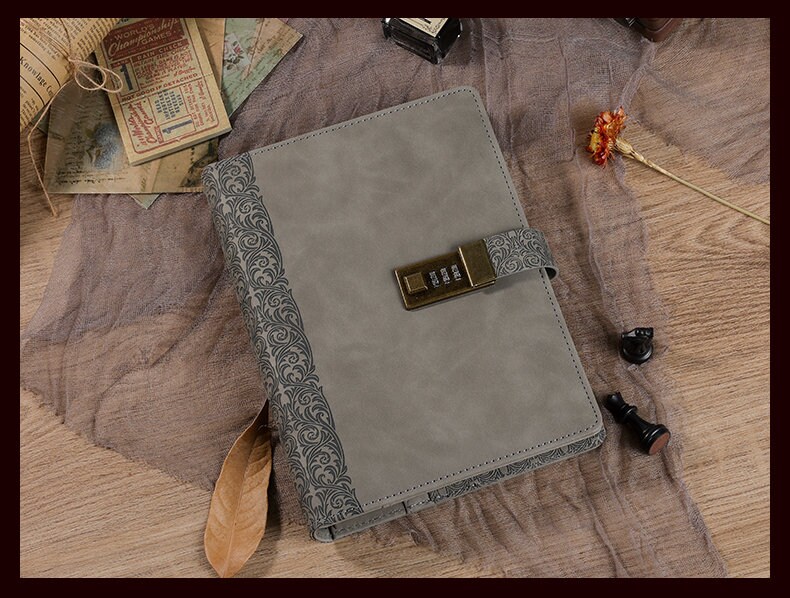Antique Lock Diary Large Locking Journal for Adults Combination ...