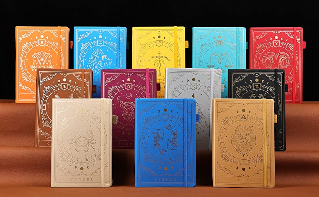 12 Constellations A5 Dotted Hardcover Journal Notebook, Writing Paper ...