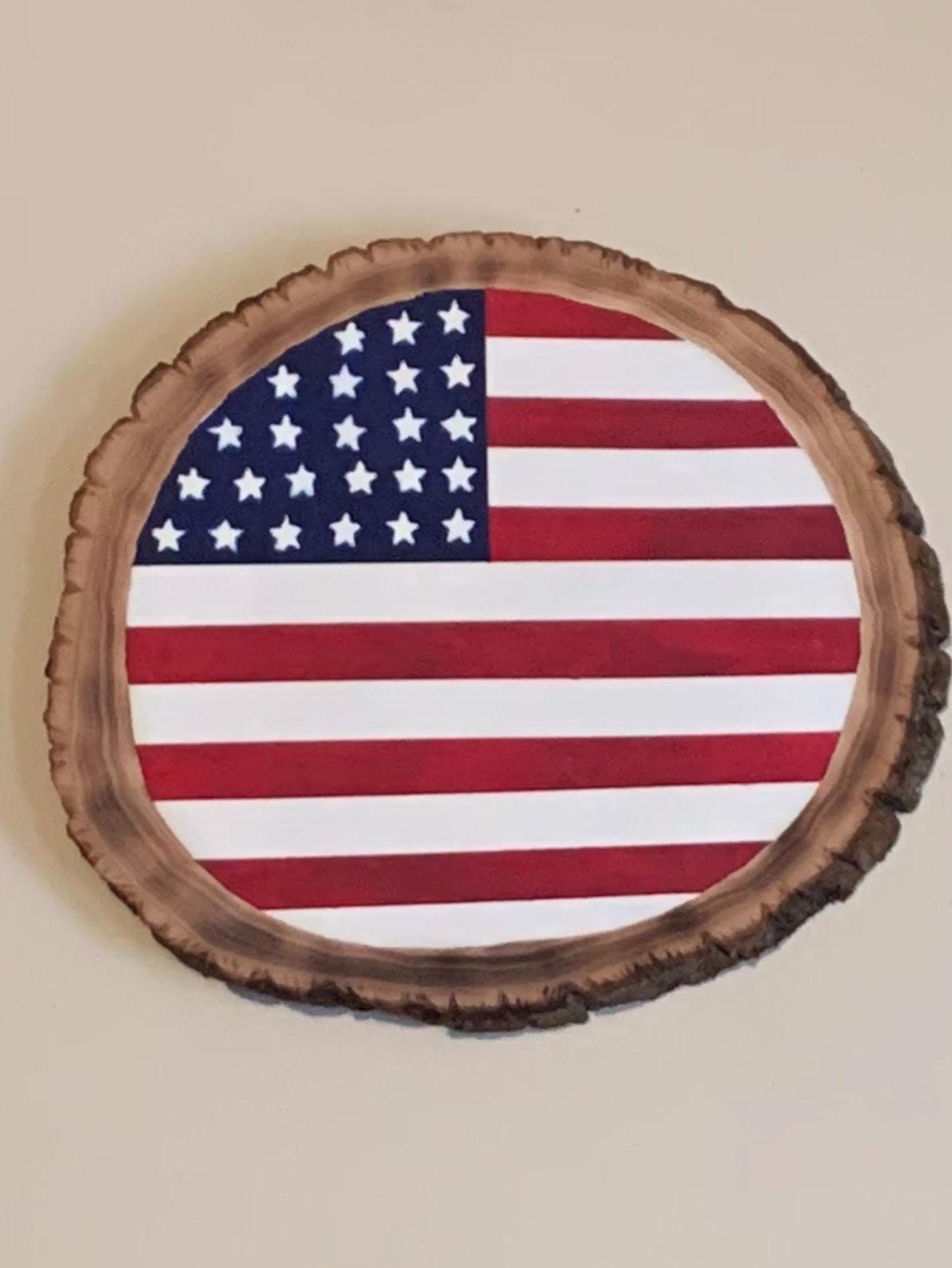 Hand Crafted Rustic Wood American Flag - Etsy
