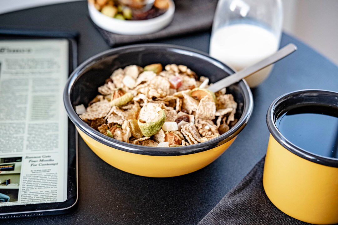Enamel Bowl | Handmade Enamel Bowl for Camping and Kitchen | Enamel ...