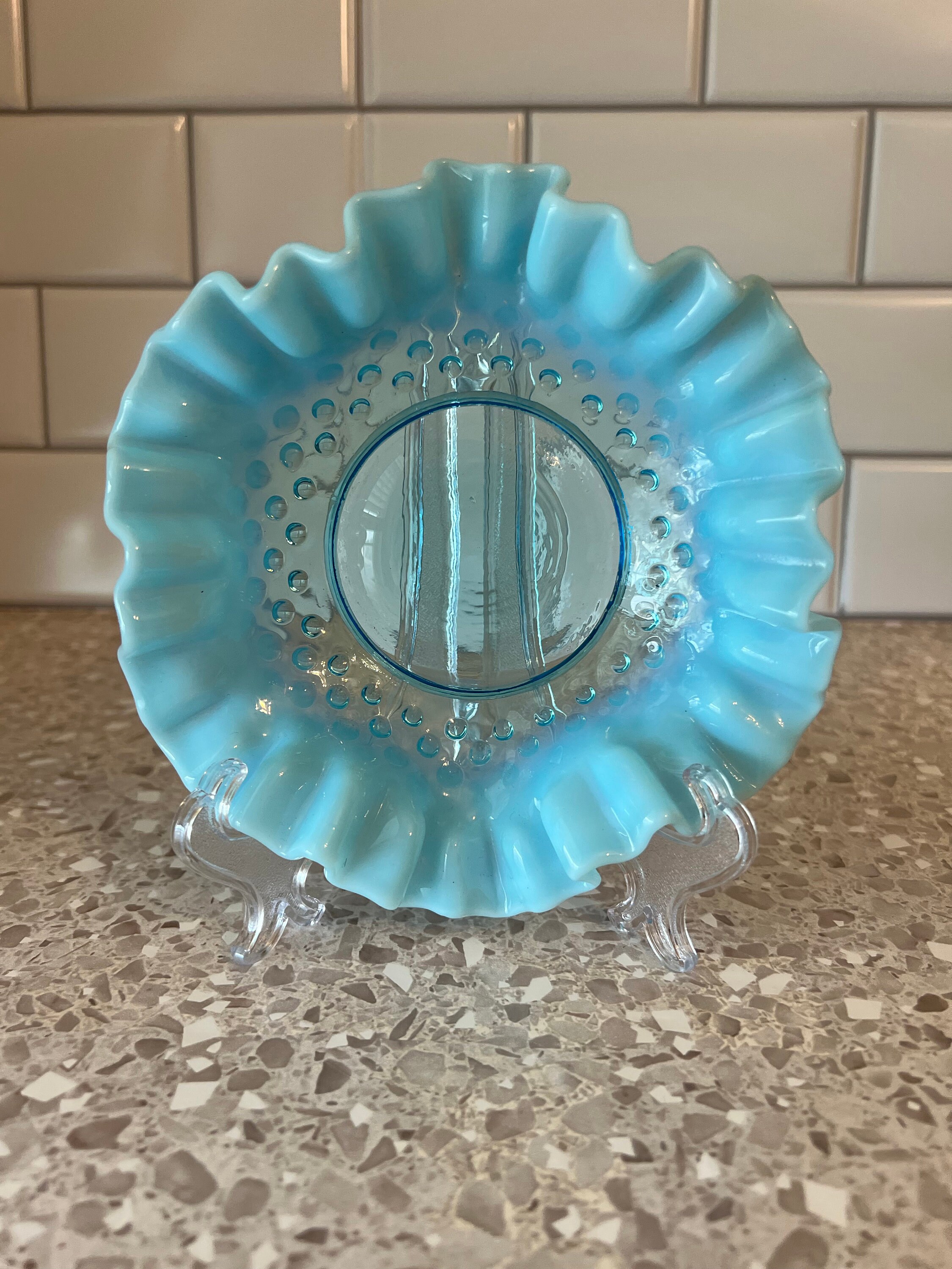Fenton Baby Blue, Ruffled Skirt, Hobnail, 6 Candy Bowl - Etsy