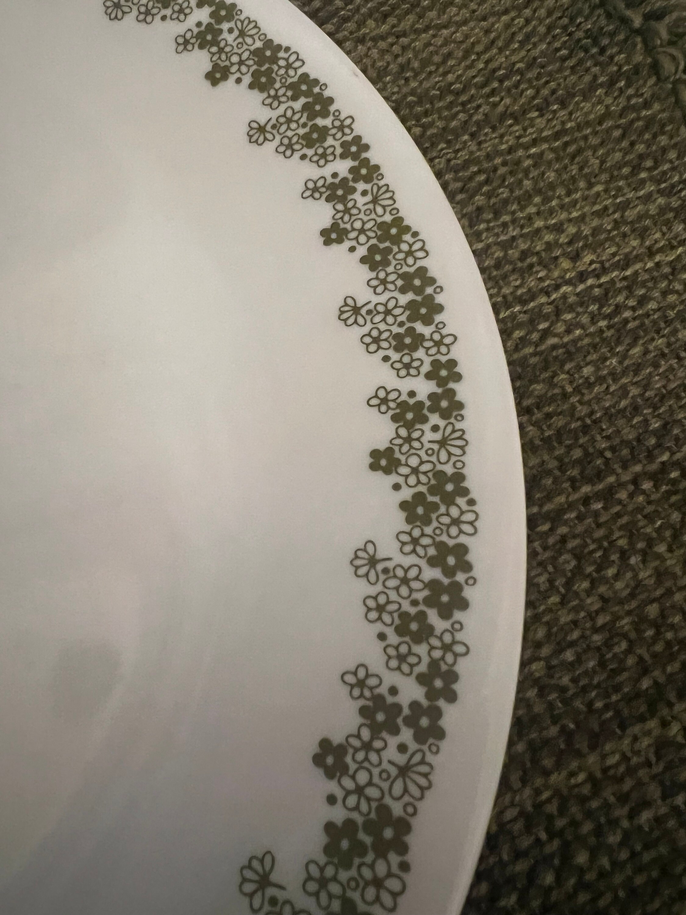 Vintage, Crazy Daisy, Spring Blossom, Green, Corelle Dish, Set of 6 - Etsy