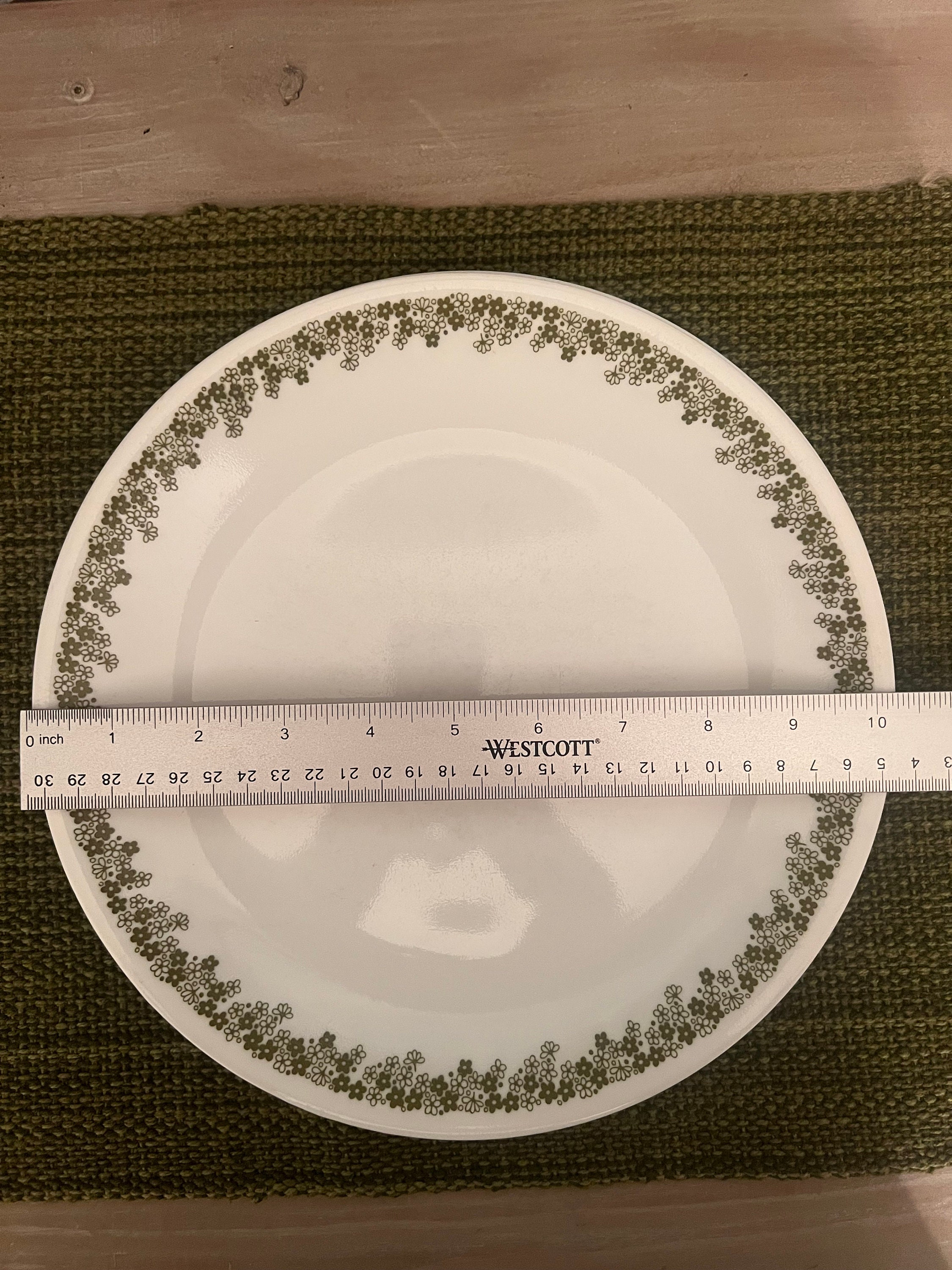 Vintage, Crazy Daisy, Spring Blossom, Green, Corelle Dish, Set of 6 - Etsy