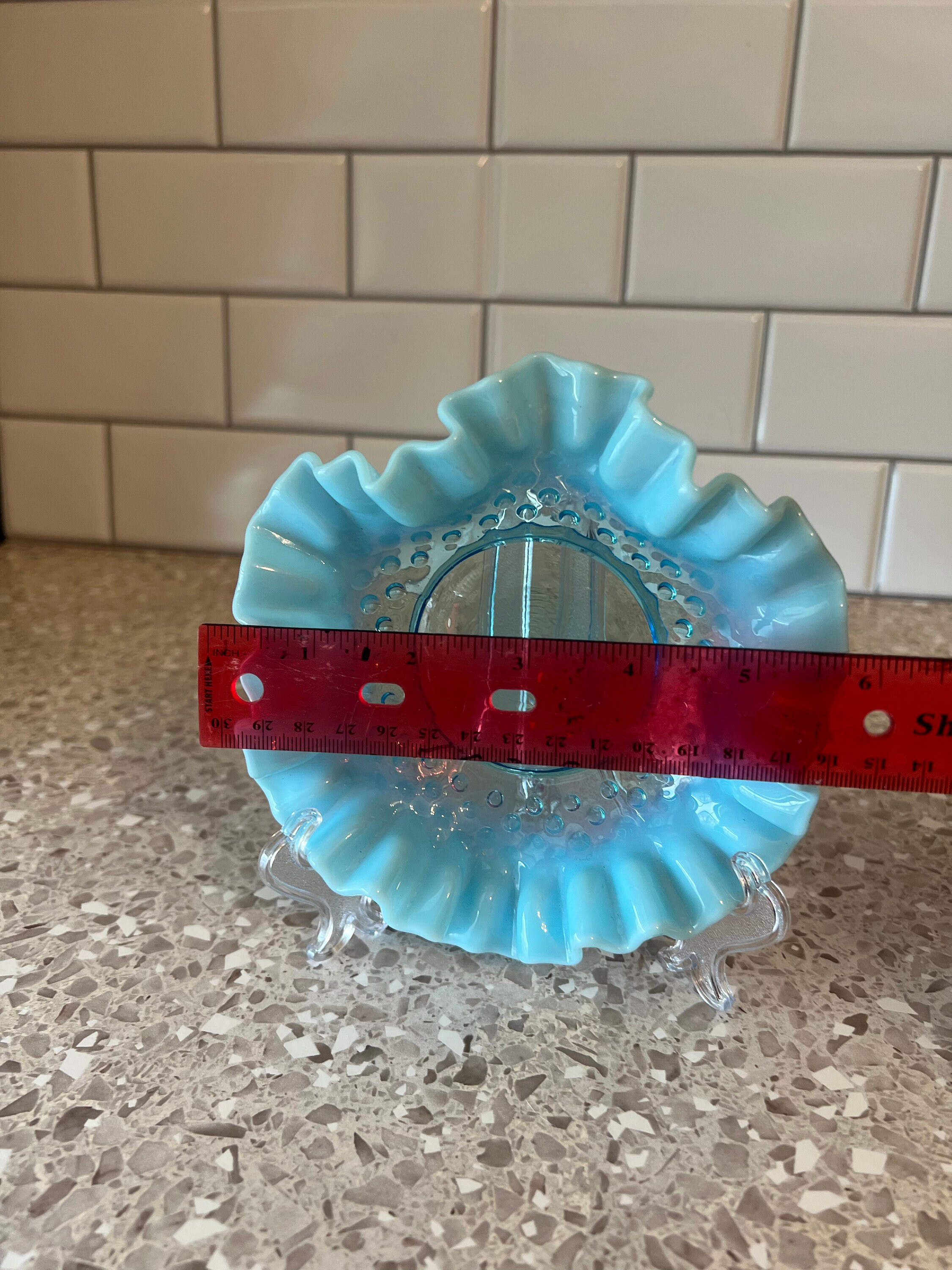 Fenton Baby Blue, Ruffled Skirt, Hobnail, 6 Candy Bowl - Etsy