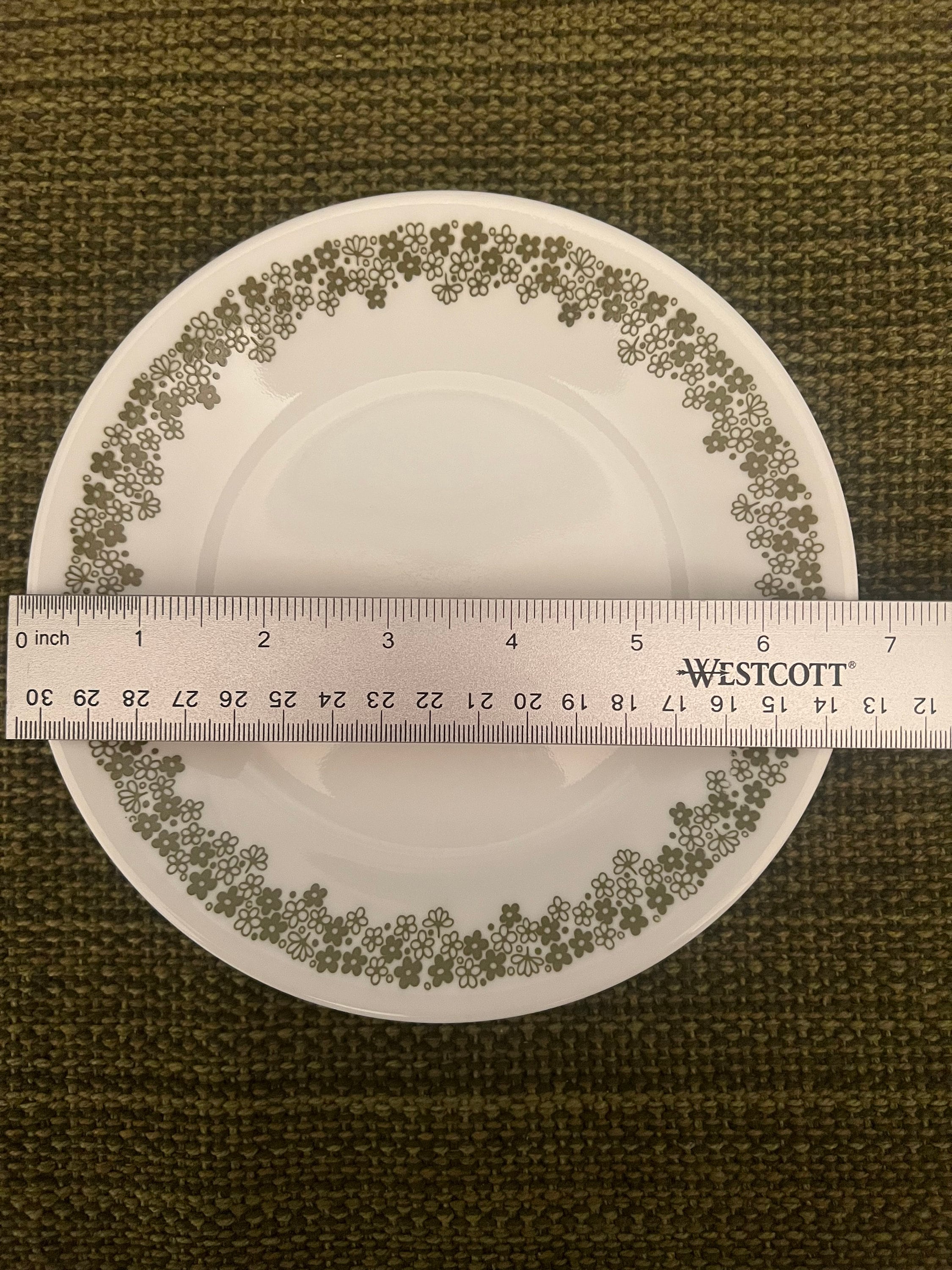 Vintage, Crazy Daisy, Spring Blossom, Green, Corelle Dish, Set of 6 - Etsy