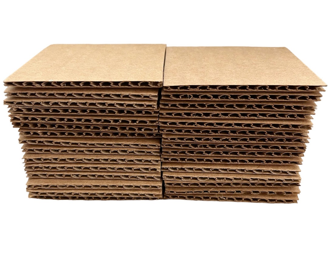Corrugated Cardboard Squares Set of 24 Junk Journals Blank - Etsy