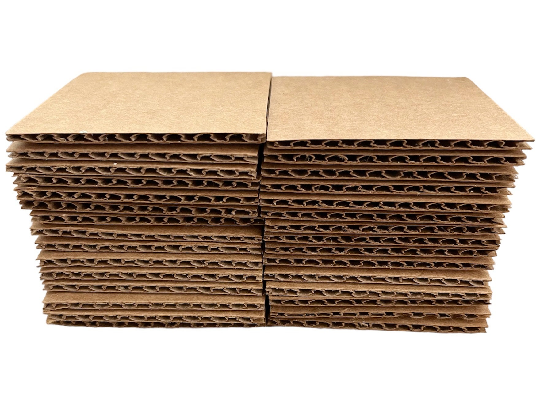 Corrugated Cardboard Squares Set of 24 Junk Journals Blank Cardboard ...