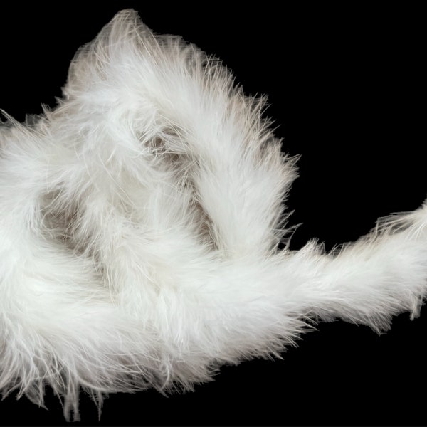 White Feather Boa - Etsy
