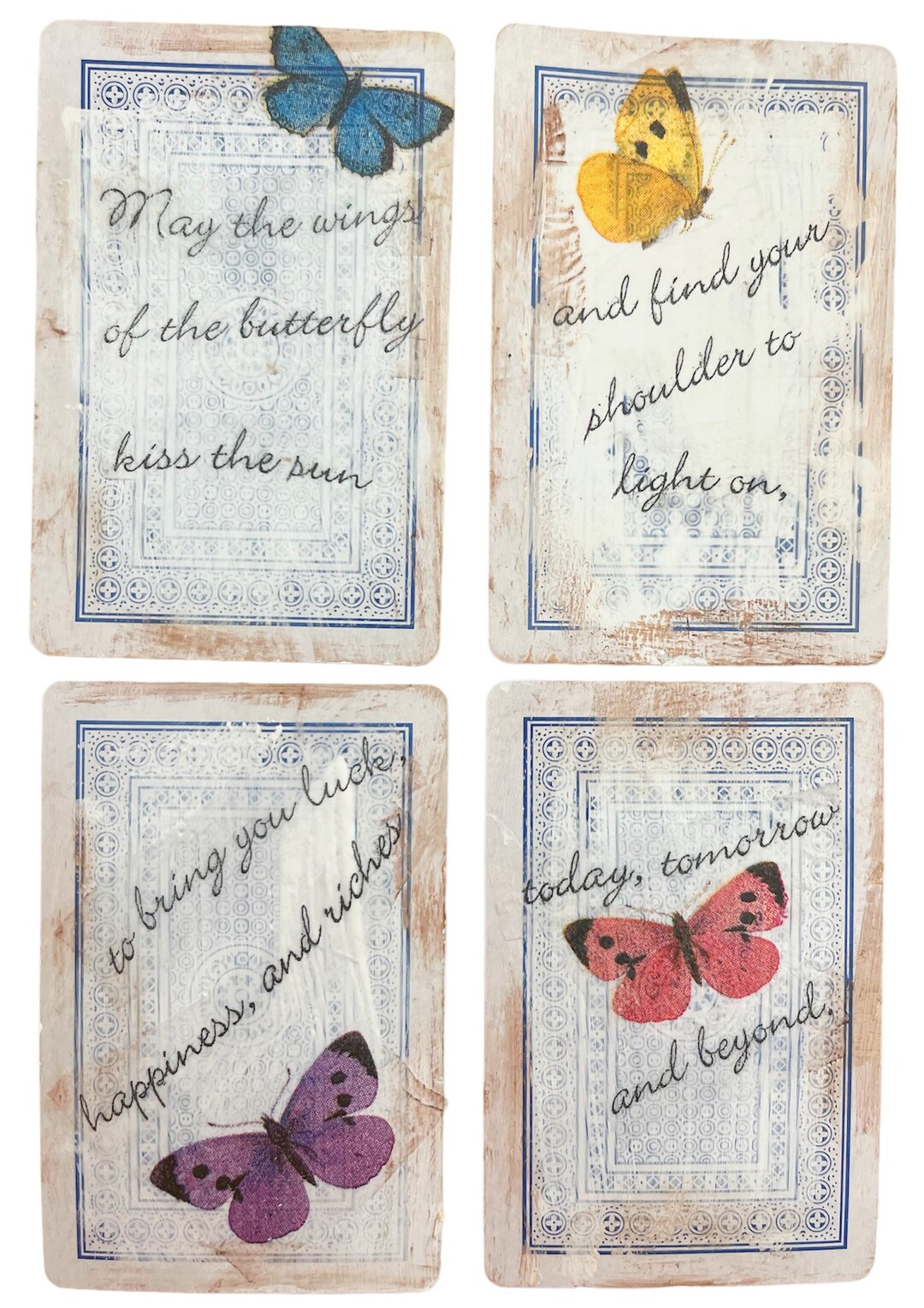 Playing Cards Altered Playing Cards Decoupage Playing Cards Junk ...